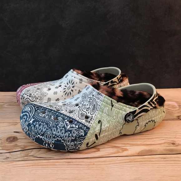 CROCS | Shoes | Crocs Classic Lined Bandana Clog | Poshmark